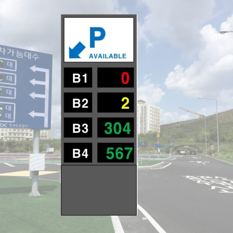 Entire parking display board -stand type – K-Parking DKEE